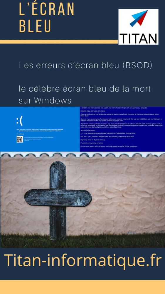 Les erreurs d’écran bleu (BSOD) le célèbre écran bleu de la mort sur ...